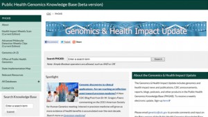 Dealing with the Genomics and Health Information Overload: Introducing ...