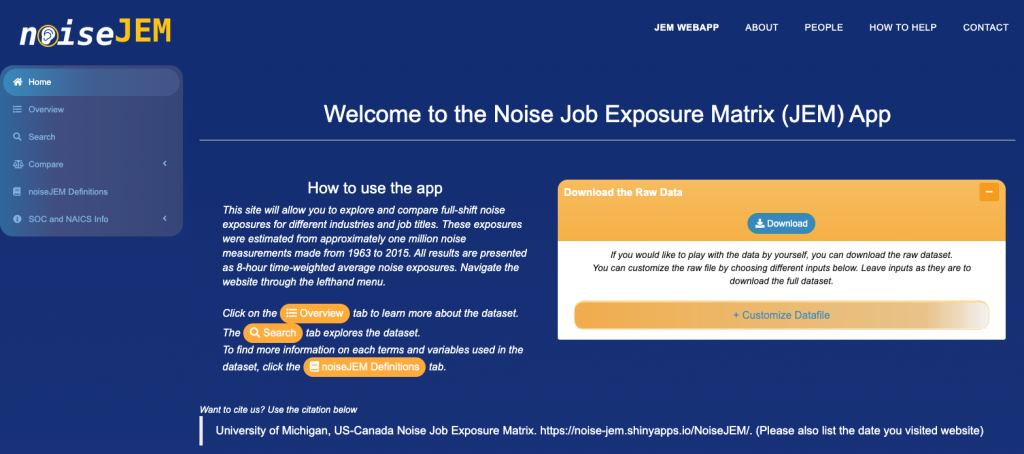 Introducing an Occupational Health Resource: The Occupational Noise Job ...
